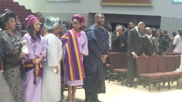 PHOTOS: Femi Kuti, Yeni, others attend Femi Segun's burial in Lagos