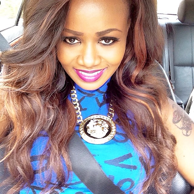 Vera Sidika shows off sexy lingerie