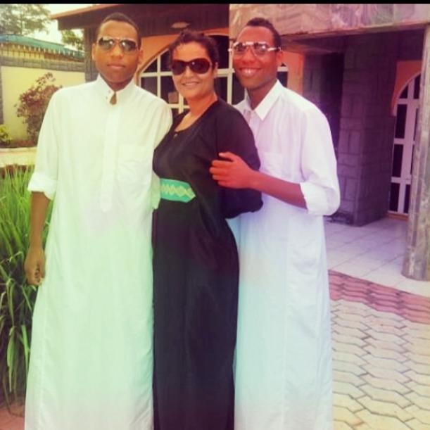 PHOTOS: Meet Daniel Amokachi's wife and handsome twins