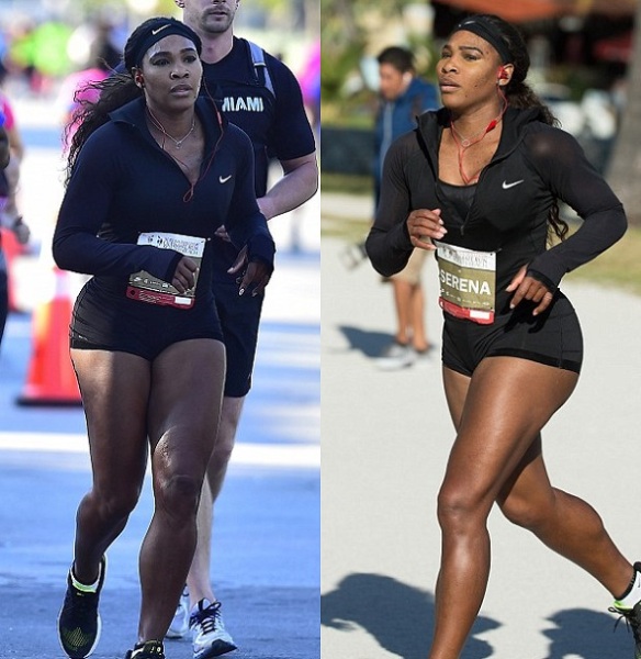Photos: How Serena Willams' incredible figure dominated marathon