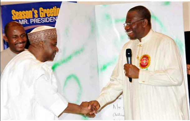 NET Extra: Jonathan receives huge Christmas card from Namadi Sambo