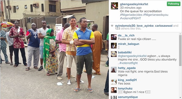 #NigeriaDecides: Gbenga Adeyinka on queue for accreditation - Nigerian ...