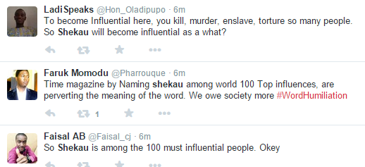 Nigerians react to Shekau's listing on TIME's 100 Most Influential People