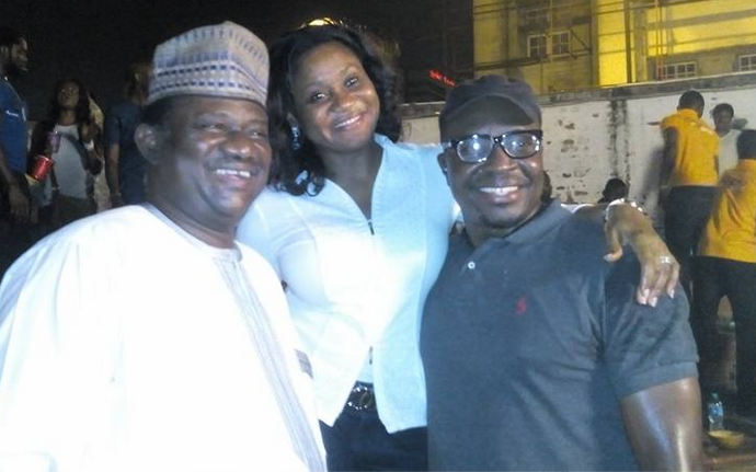 Romantic photos of Ali Baba and wife at 50th gyration party