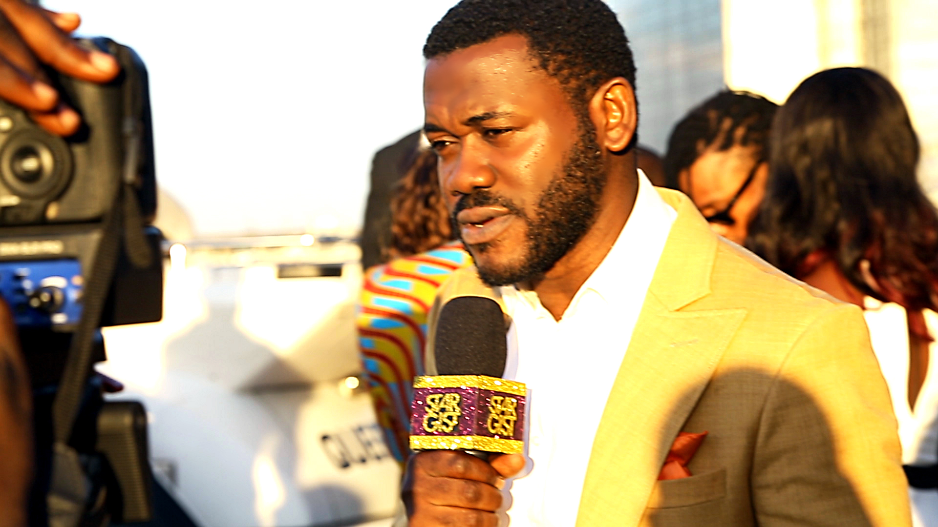 PHOTOS: Elvis Chuks premiers new TV series 'Royal Castle' on a Yatch