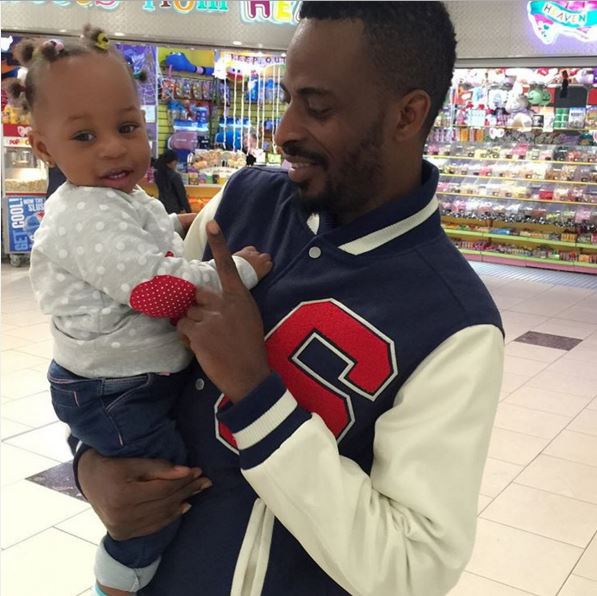 Doting dad! See beautiful PHOTOS of 9ice and his 4th child, Michelle