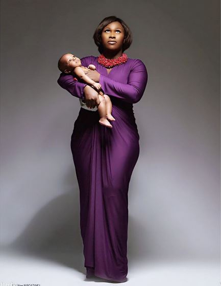 Rare PHOTOS of Uche Jumbo and baby Matthew