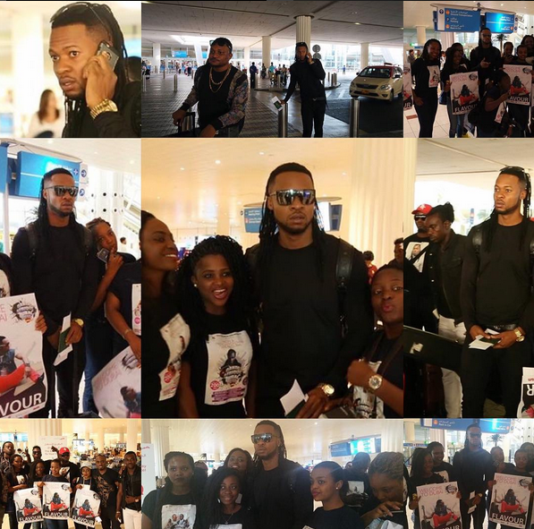 PHOTOS: Akon, Flavour, Awilo arrive Dubai for Dance Afrique concert