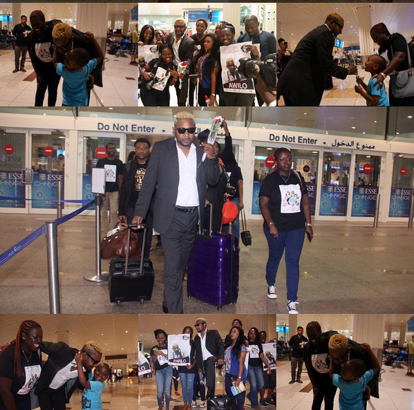 PHOTOS: Akon, Flavour, Awilo arrive Dubai for Dance Afrique concert
