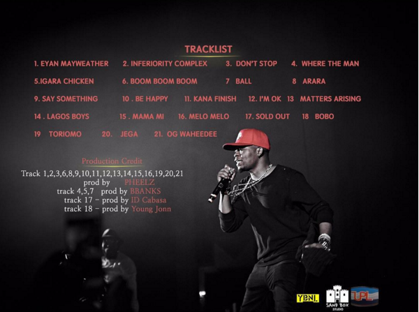 Olamide's 5th album to drop on November 23 (Album art and Full Tracklist)