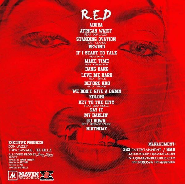 Here's the FULL tracklist for Tiwa Savage's new album 'RED'