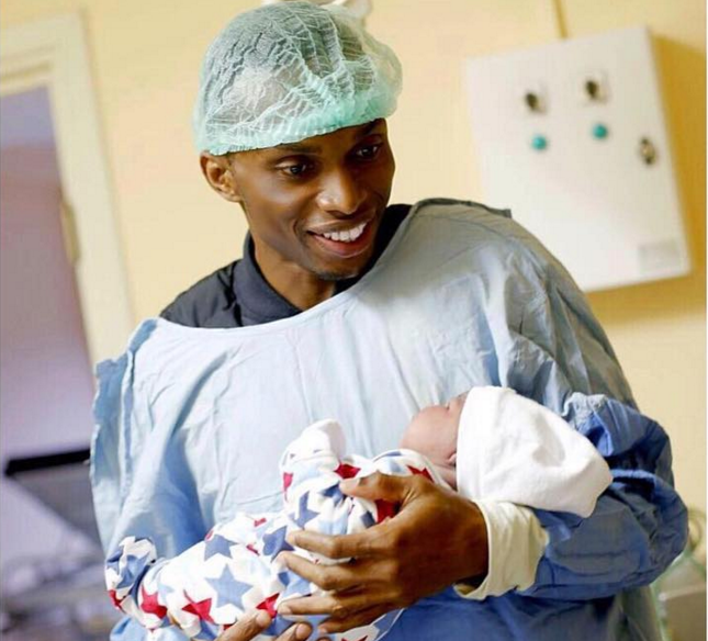 Nigerian footballer, Uche Kalu welcomes 1st child with wife