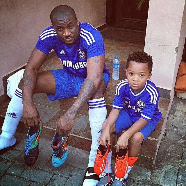 15 times Peter Okoye and his son, Cameron passed as twins