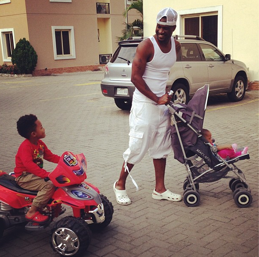 15 times Peter Okoye and his son, Cameron passed as twins