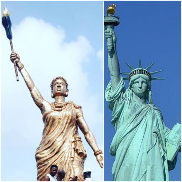 The new Moremi Statue in Ife looks like the Statue of Liberty, but who ...