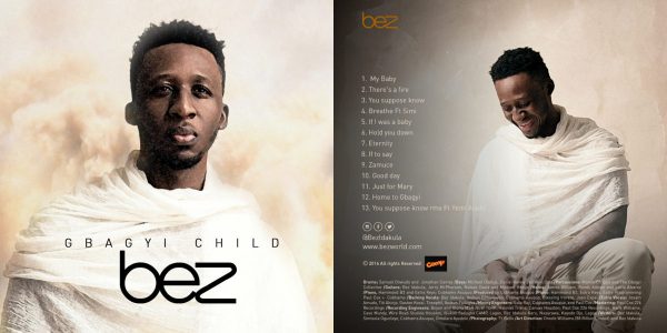 Nigerian singer Bez unveils the cover and tracklist of his new album