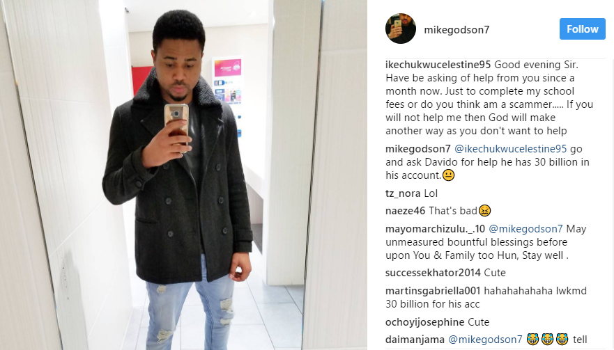 See this Nollywood actor's epic response to a fan begging him for money