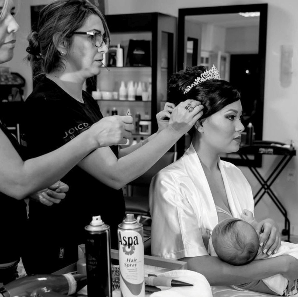 These photos of a bride breastfeeding her son during her wedding are so ...