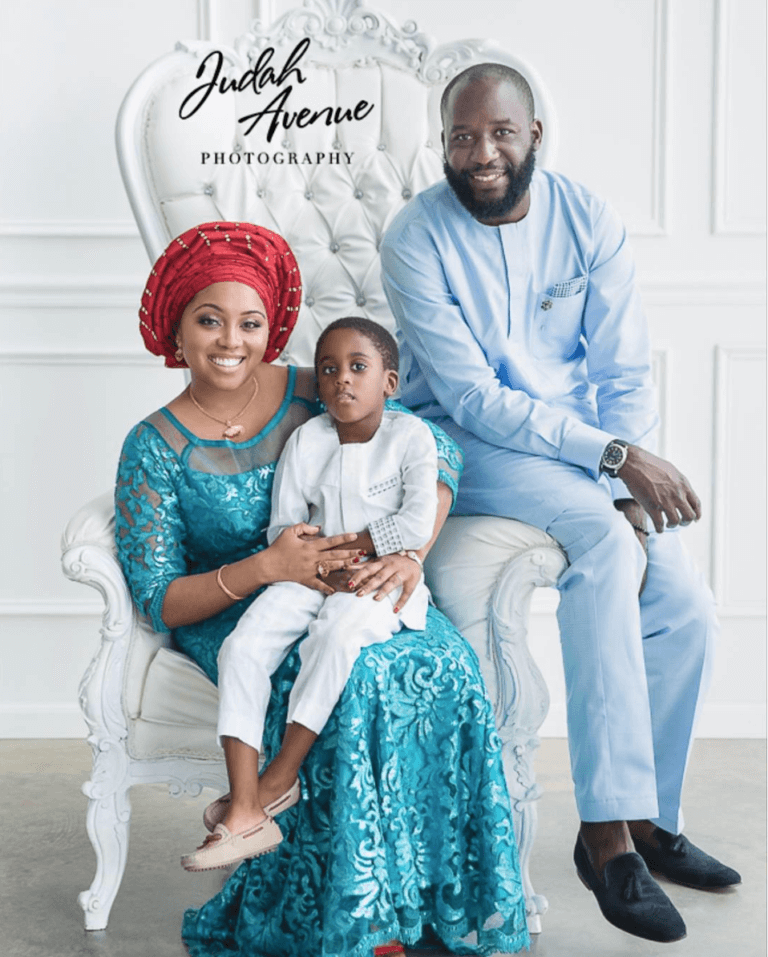Banky W and Adesua Etomi joined his family for a shoot and it turned ...